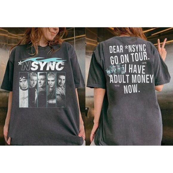 Jasper D | Shirts | Nsync Retro Go On Tour 2 Sided Pop Nostalgia Fan ...
